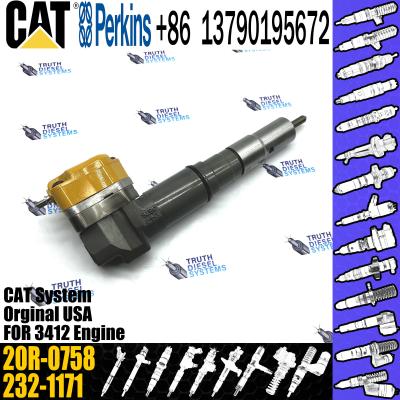 Cina CAT Common Rail Inyector 1747526 174-7526 20R-0758 per CAT Caterpillar 3412 in vendita