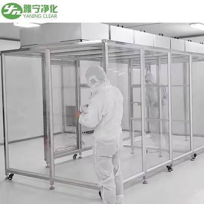스테인리스 스틸 프레임과 아크릴 패널이 있는 커스터마이징 가능한 모듈형 청정실 부스 휴대용 작은 청정실 부스