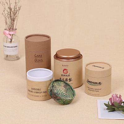 China Eco-Friendly Candle Tube Packaging Biodegradable Paper Tube Gift Boxes For Glass Jars for sale