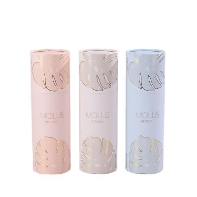 China Premium Custom Tube Boxes For Perfume  Skincare Recyclable Cardboard Round Paper Tube Packaging With Logo Printing for sale