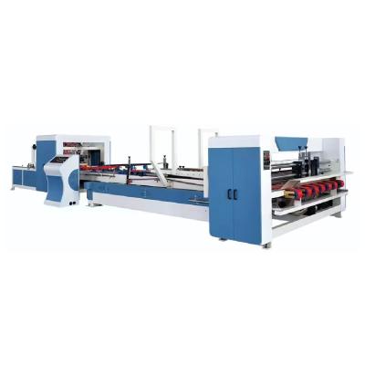 Cina Materiale di imballaggio in legno Automatico 4 6 Corner Folder Gluer Machine Full Suction Feed in vendita