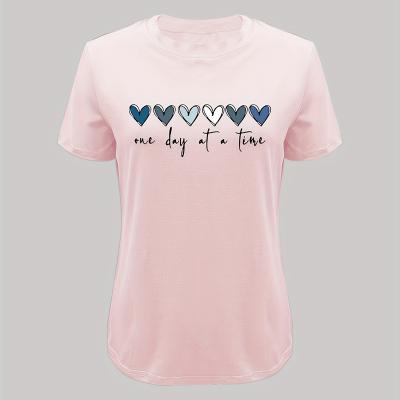 China Wholesale Personalized Blank Short Sleeve 100% Cotton Womens TShirts Custom Digital Print Your Brand Logo T-Shirt For Woman for sale