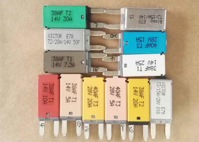 中国 小型21Xへのプラスチック マニュアルDCの遮断器の手動リセット5A 28Vdcの十字 販売のため