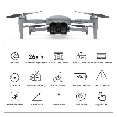 China Drone de fotografia aérea com controle remoto ZAi com gimbal de 3 eixos e câmera 4K à venda
