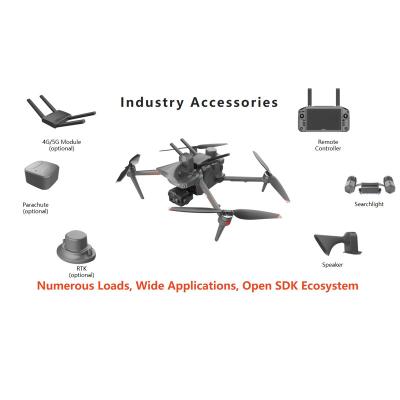 China UAV 10 vezes Zoom Óptico com câmera térmica e câmera 4k 45min Voo GPS / RTK Drone de Segurança à venda