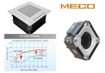 Cina Ventilconvettore a quattro vie della cassetta del motore senza spazzola di CC, con configurazione in scatola elettrica, visualizzatore digitale, ventilconvettore dell'acqua in vendita