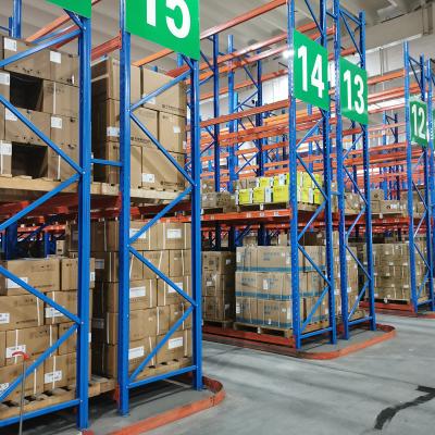 China Storage VNA Racking Very Narrow Aisle Pallet Racking 1600mm-2000mm for sale