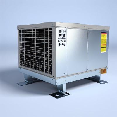Cina 200-1500 CFM Unità di bobina del ventilatore ad acqua raffreddata con flusso d'aria a 4 vie in vendita