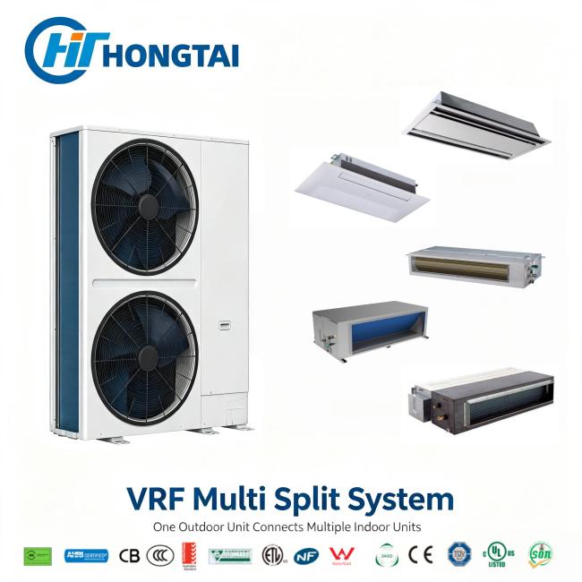 Complete VRF system installation in commercial building application
