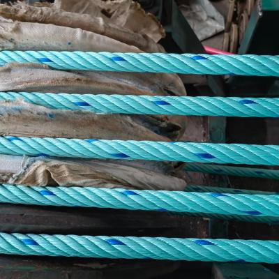 China 8 Strand Galvanized PP Combination Rope 40mm Fishing Use for sale