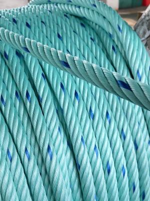 China 8 Strand Galvanized PP Combination Rope 40mm Fishing Use for sale