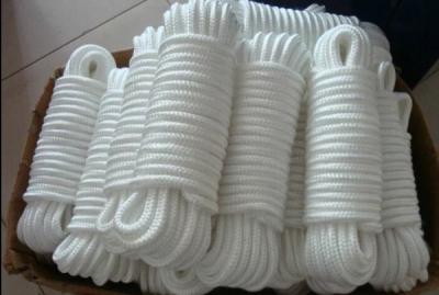 China 10mm 32 Strands Polypropylene Rope Polyester Colored Braided Round Cord 6mm Nylon Rope Double Braided for sale