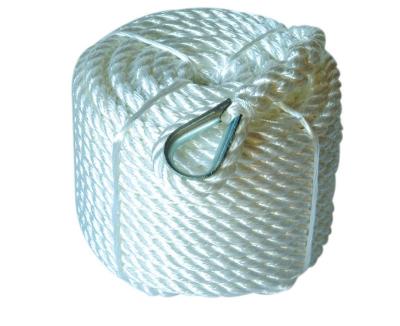 China 3 Strand Twisted Nylon Rope for Marine Use Dock Line, Anchor Line, Utility Use Rope for sale