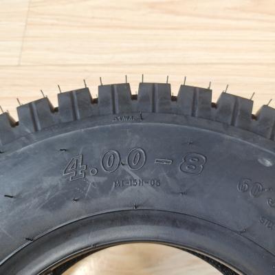 Κίνα OEM αποδεκτό 4.00-8 ελαστικό μοτοσικλέτας για την Αίγυπτο ελαστικό σκούτερ σε μαύρο προς πώληση