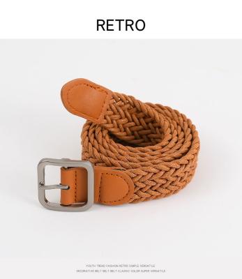 中国 3.5cmの生地の革網ベルトの針の合金のバックル ベルト 販売のため