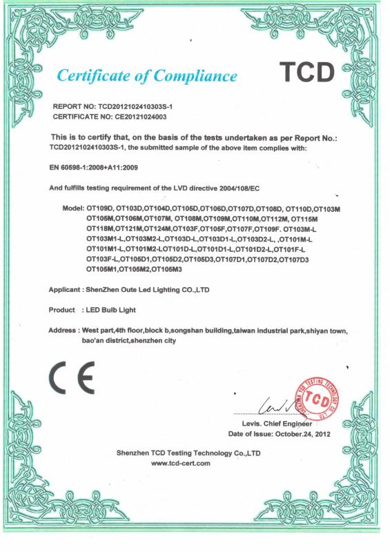 - Shenzhen oute led lighting., LTD