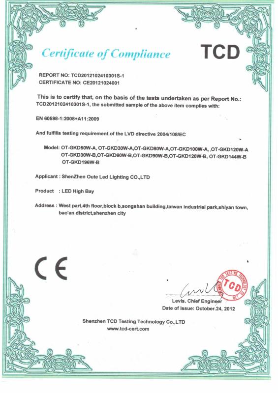 - Shenzhen oute led lighting., LTD
