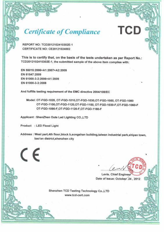 - Shenzhen oute led lighting., LTD