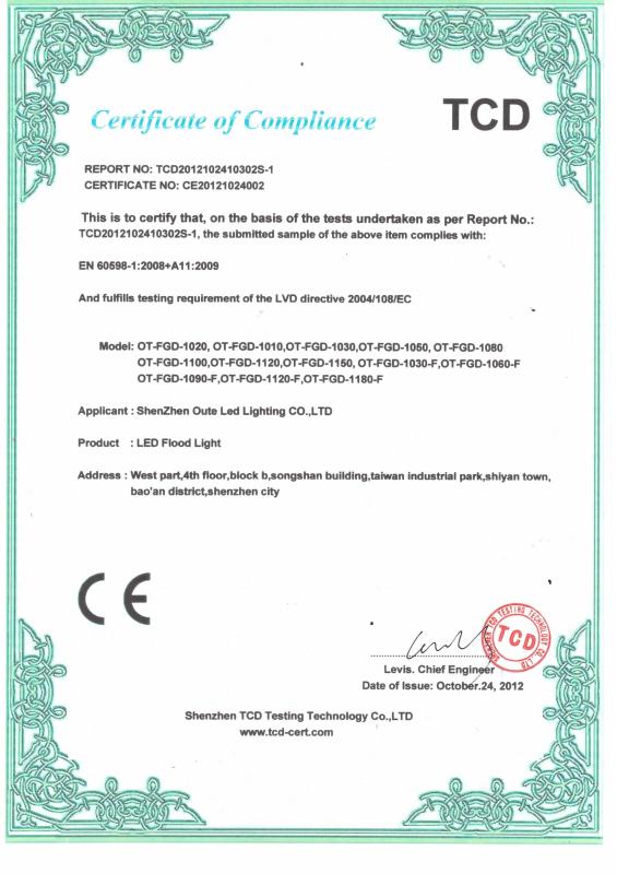 - Shenzhen oute led lighting., LTD