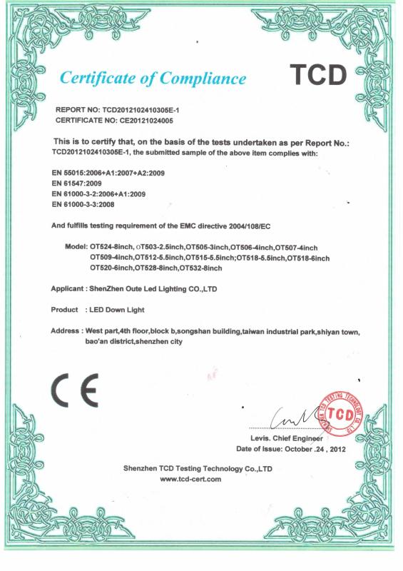 - Shenzhen oute led lighting., LTD