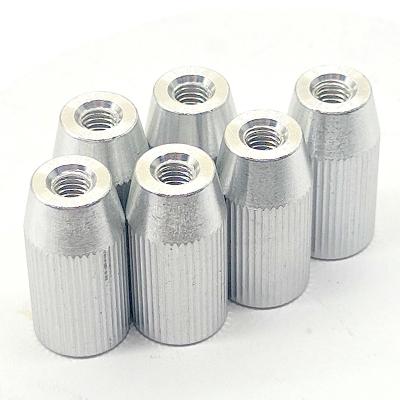 China Tornillo de mango moleteado de aleación de aluminio personalizado 12.8×25mm, sujetador de agarre roscado ligero en venta