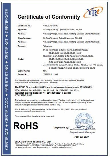 RoHS - Lijing International Optical Equipment Factory