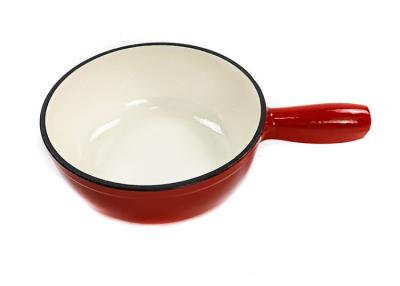 China 21cm Roheisen-Käse-Fondue-Topf 12 Pfund dauerhaft und langlebig zu verkaufen