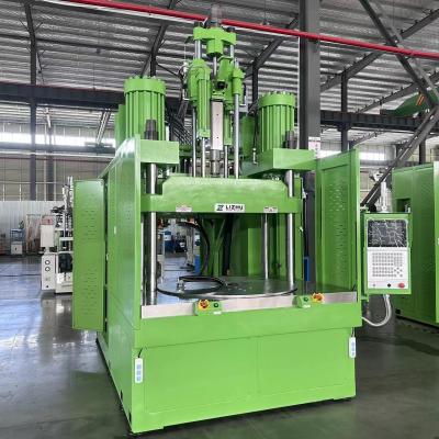 China Máquina vertical da modelação por injeção de cor verde com tabela giratória à venda