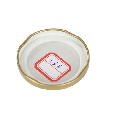 Cina Custom 63# Twist off lid for Glass Jars for Chili sauce Canned fruit food packaging in vendita