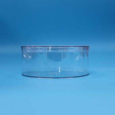 China Bpa Free PET Wide Mouth Round PET Clear Food Dried Fruit Storage Containers Lids Bulk for sale