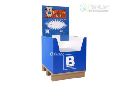 Cina Recipienti dello scarico dell'esposizione di POP del cartone di forma della nave con le tasche/espositori del supermercato in vendita