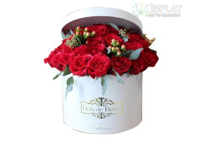 China Flor de las cajas de regalo de la cartulina del ramo que empaqueta con el tubo de papel formado redondo en venta