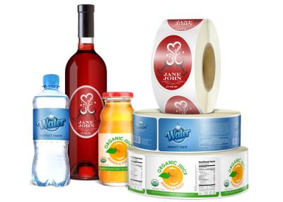 China Eco - etiquetas de encargo amistosas para la botella de vino, impresión de la etiqueta engomada de la etiqueta engomada del vinilo del PVC en venta