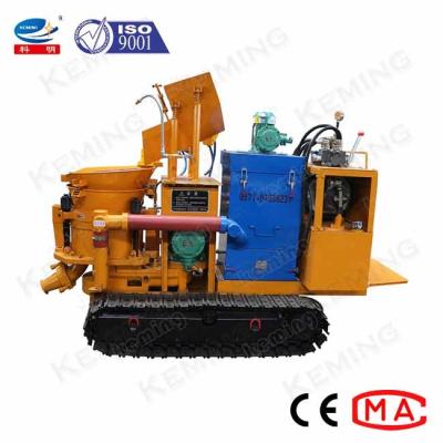Chine Chenille déplaçant la machine concrète légère 6m3/H de béton projeté à vendre