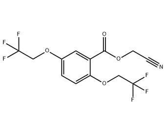 中国 Benzoicacid、2,5 bis (2,2,2-trifluoroethoxy) - cyanomethylのエステル 販売のため