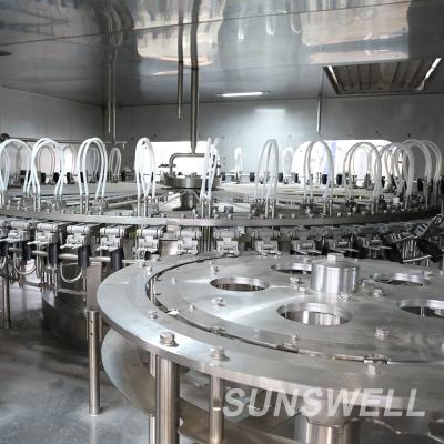 중국 고속 과일 주스 충전 기계 세니티제어 닦기 과일 덩어리 페리스탈틱 웨이징 병 봉쇄 모노블록 판매용