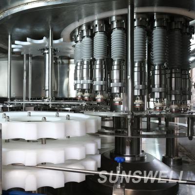 중국 고속 과일 주스 충전 기계 세니티제어 닦기 과일 덩어리 페리스탈틱 웨이징 병 봉쇄 모노블록 판매용