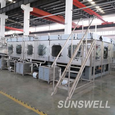 중국 고속 과일 주스 충전 기계 세니티제어 닦기 과일 덩어리 페리스탈틱 웨이징 병 봉쇄 모노블록 판매용