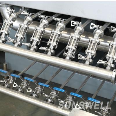 중국 고속 과일 주스 충전 기계 세니티제어 닦기 과일 덩어리 페리스탈틱 웨이징 병 봉쇄 모노블록 판매용