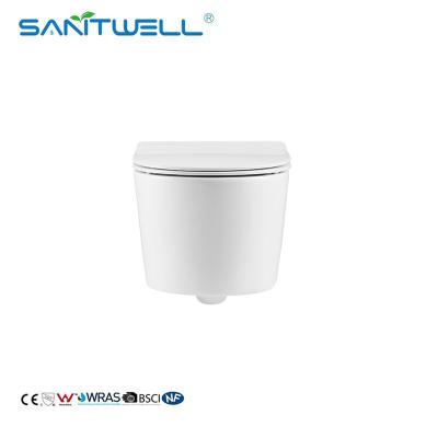 Κίνα SWA325Wholesale Washdown WC Procelian πολυτέλειας χωρίς σκελετό κρεμασμένη τοίχος ευρωπαϊκή αγορά παγίδων τουαλετών Π προς πώληση