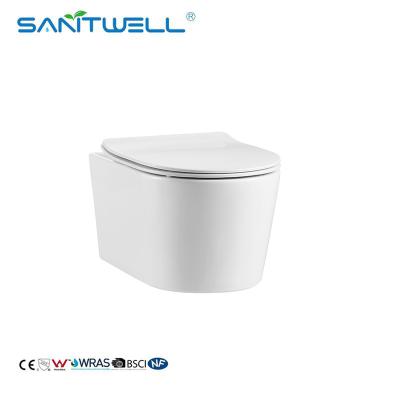 Κίνα SWA325Wholesale Washdown WC Procelian πολυτέλειας χωρίς σκελετό κρεμασμένη τοίχος ευρωπαϊκή αγορά παγίδων τουαλετών Π προς πώληση