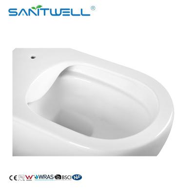 Κίνα New morden bathroom water saving p-trap 180mm wall mounted toilet hidden cistern bathroom accessories προς πώληση