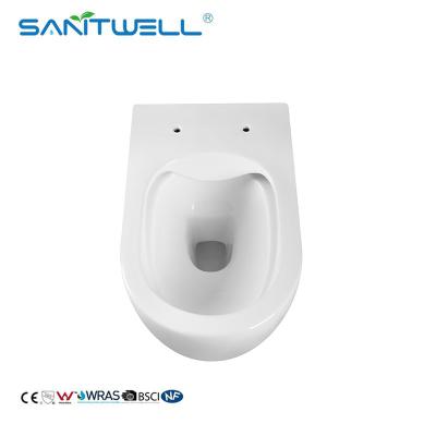 Κίνα New morden bathroom water saving p-trap 180mm wall mounted toilet hidden cistern bathroom accessories προς πώληση