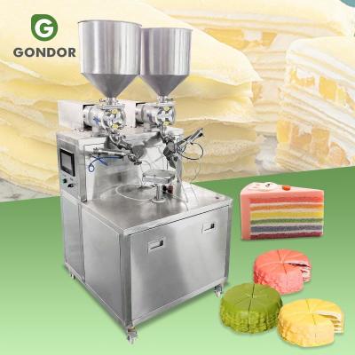 China Automatic Frost Sprinkles Decorate Mousse Smear Dessert Egg Daubing Layer Cake Icing Creamy Machine for sale