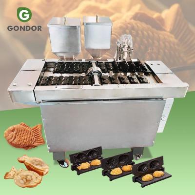 China Manju Mesin Custom Electric Gas Snack Mini Walnut Fish Cake Moshi Machine Stuffed Bear Waffle Maker Taiyaki Helados for sale
