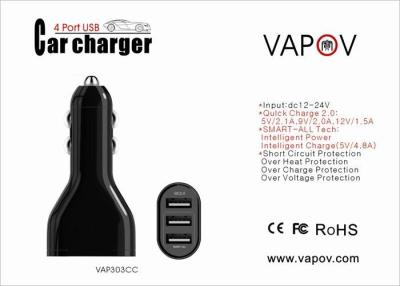China Snelle Last 2.0 Smart al Post van de de Autolader van 3Port USB met Ce-FCC ROSH Te koop