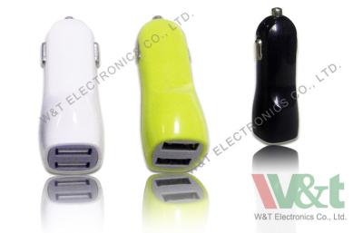 China Univeral 10W gelijkstroom 12V - 24V Dubbele de Autolader van Havenusb voor iPod/GPS-Apparaten Te koop