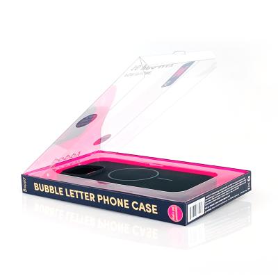 China Luxury Cell Phone Case Box with Clear PVC Window Customized Mobile Phone Case Packaging Box for iPhone 17 for sale