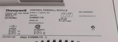 중국 CC-PCF901 Honeywell 9포트 FTE 제어 방화벽 모듈 새상품 재고 있음 판매용