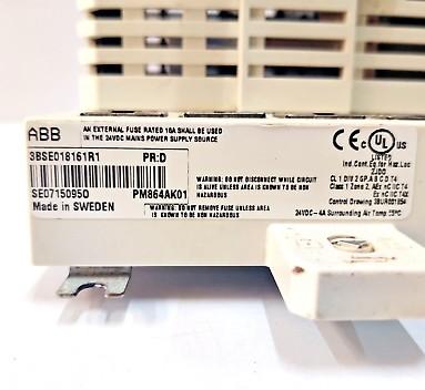 China ABB PM864AK01 3BSE018161R1 AC 800M Unidad de procesador CPU módulo de entrada y salida en venta
